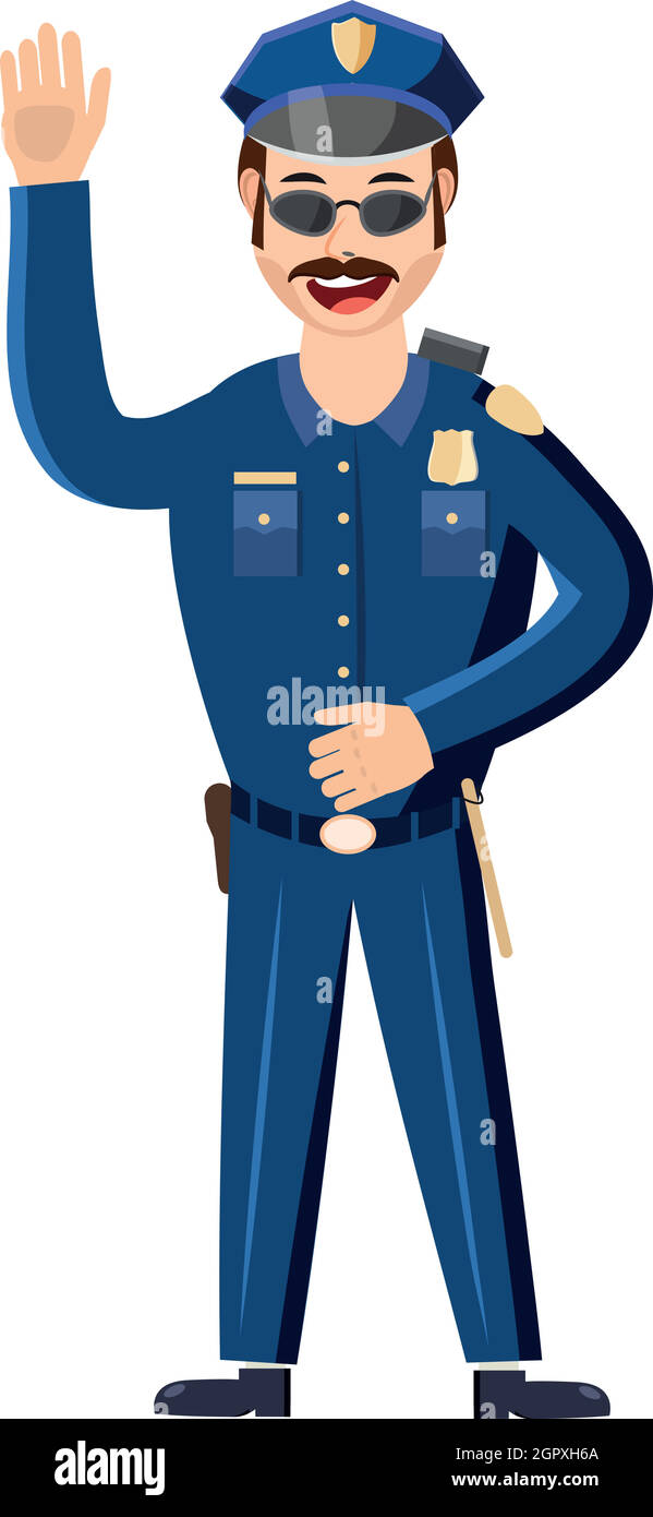 Security officer standing in Cut Out Stock Images & Pictures - Alamy
