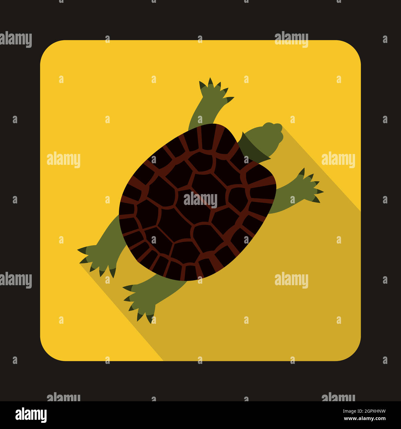 Wild sea turtle in Stock Vector Images - Alamy