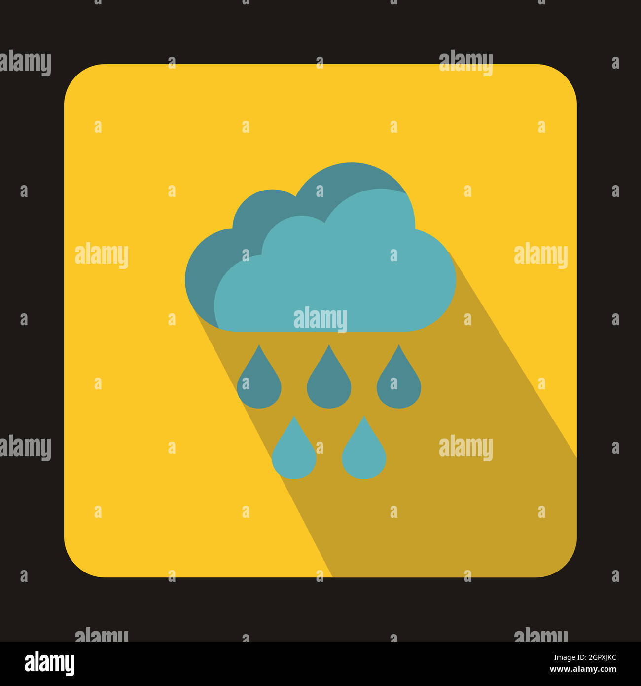 Blue sky rain cloud Stock Vector Images - Alamy