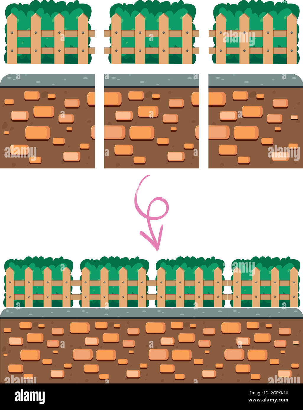 Abstract fence grass Stock Vector Images - Alamy