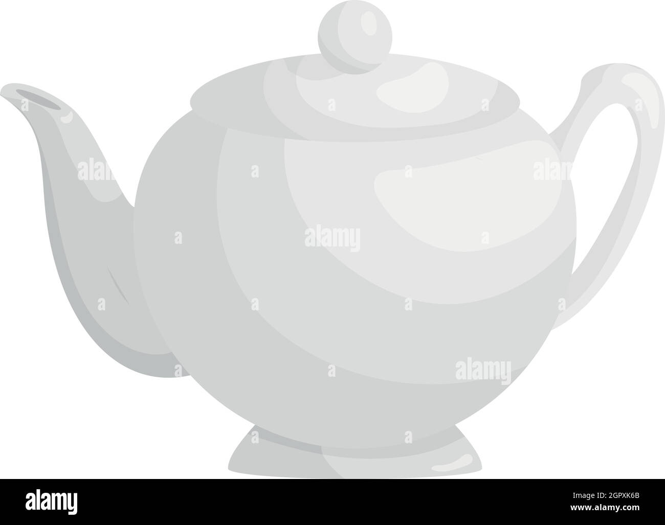 White teapot icon, cartoon style Stock Vector Image & Art - Alamy