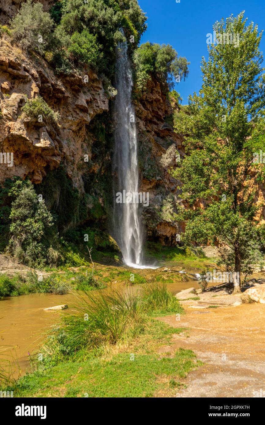 El Salto de la Novia The fiance waterfall Navajas village Castellon ...
