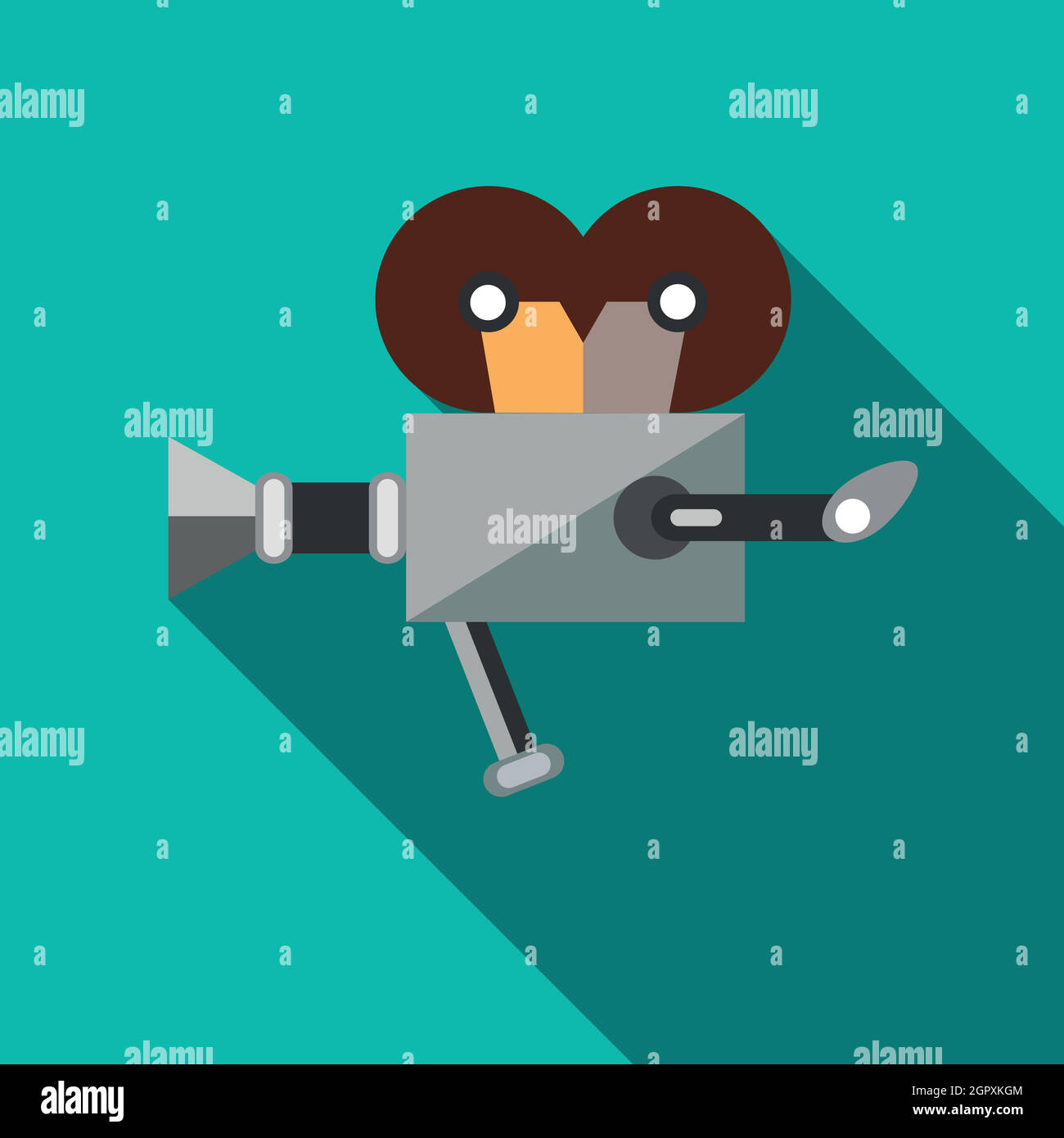 Video camera icon flat Stock Vector Images - Alamy