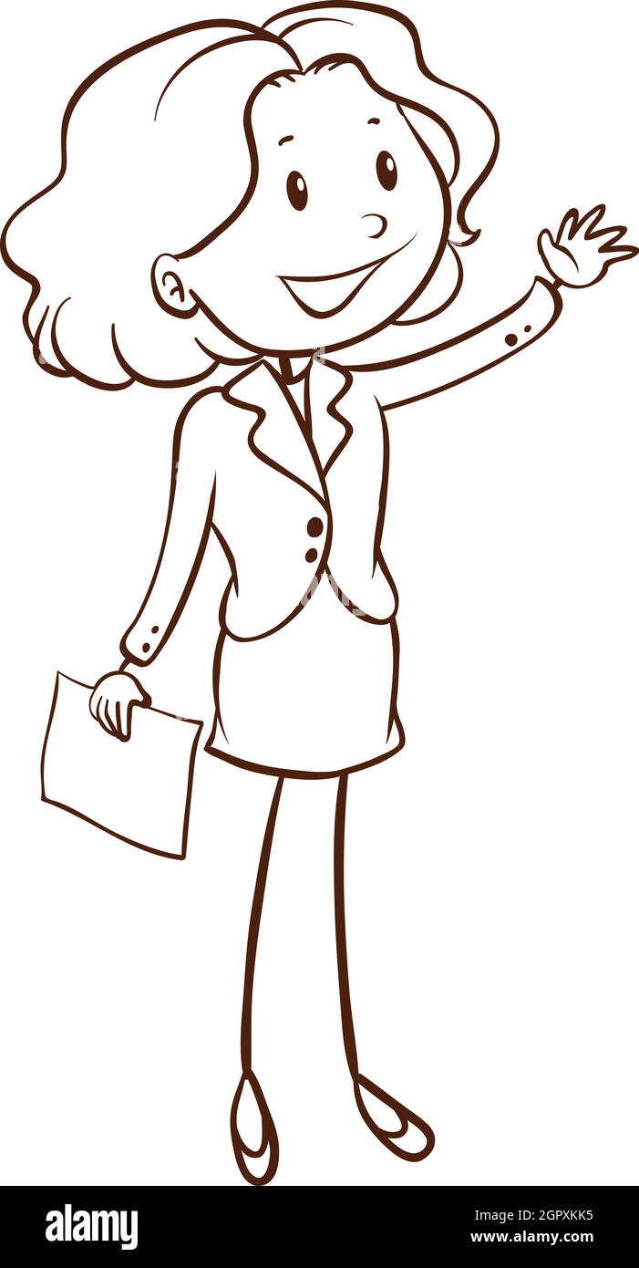 A simple office worker Stock Vector Image & Art - Alamy