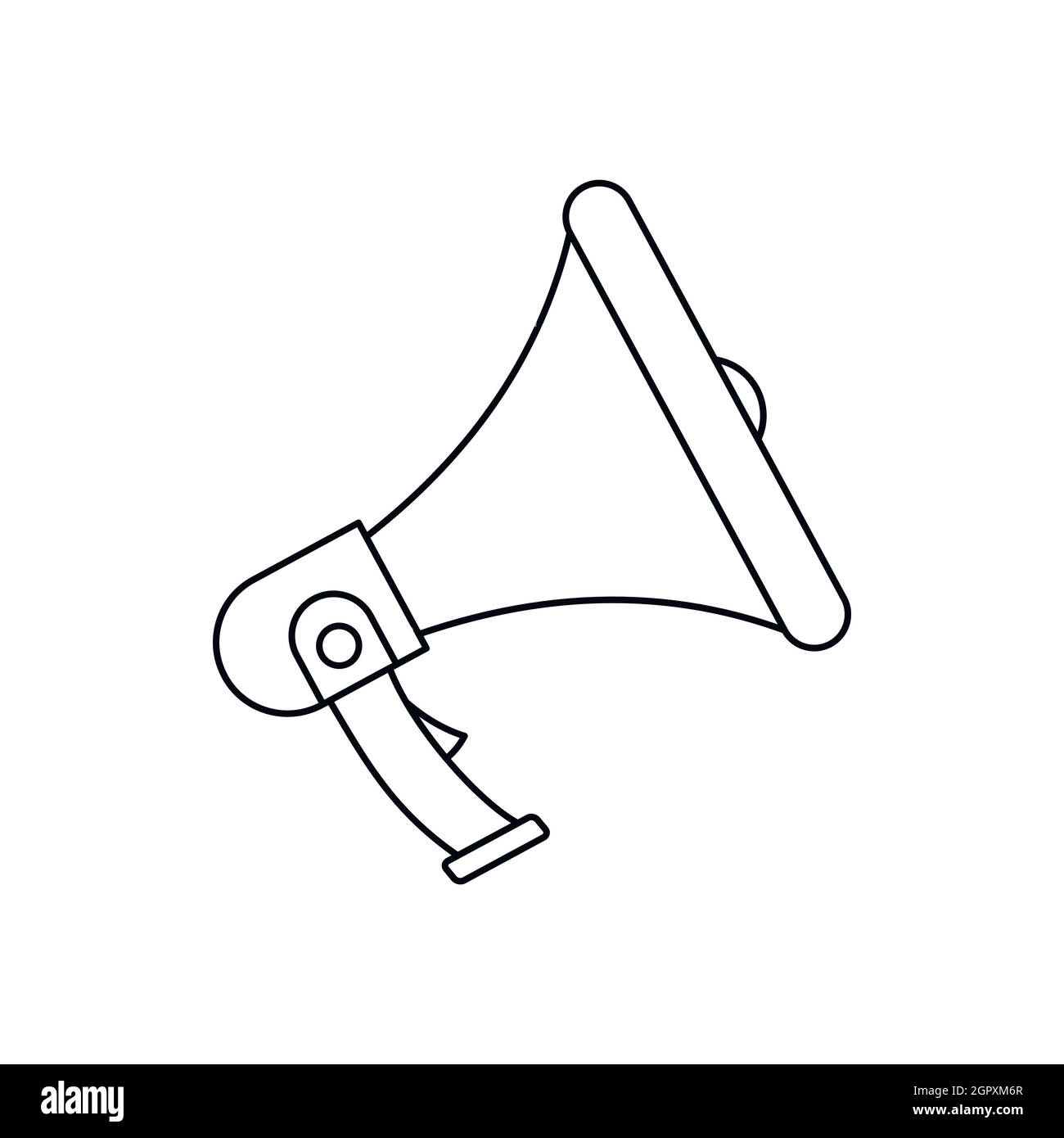 Megaphone line icon in Cut Out Stock Images & Pictures - Alamy