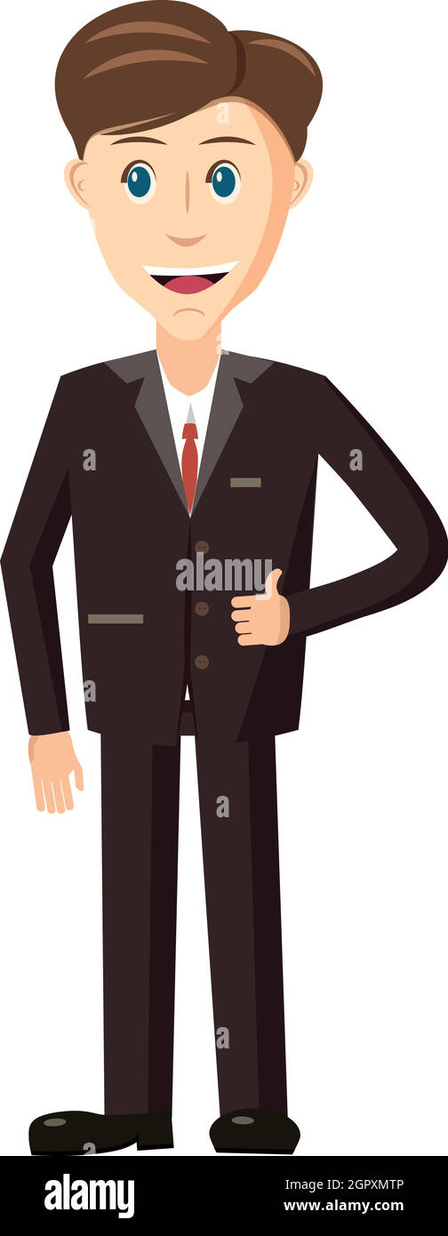 Cartoon man in suit hi-res stock photography and images - Alamy
