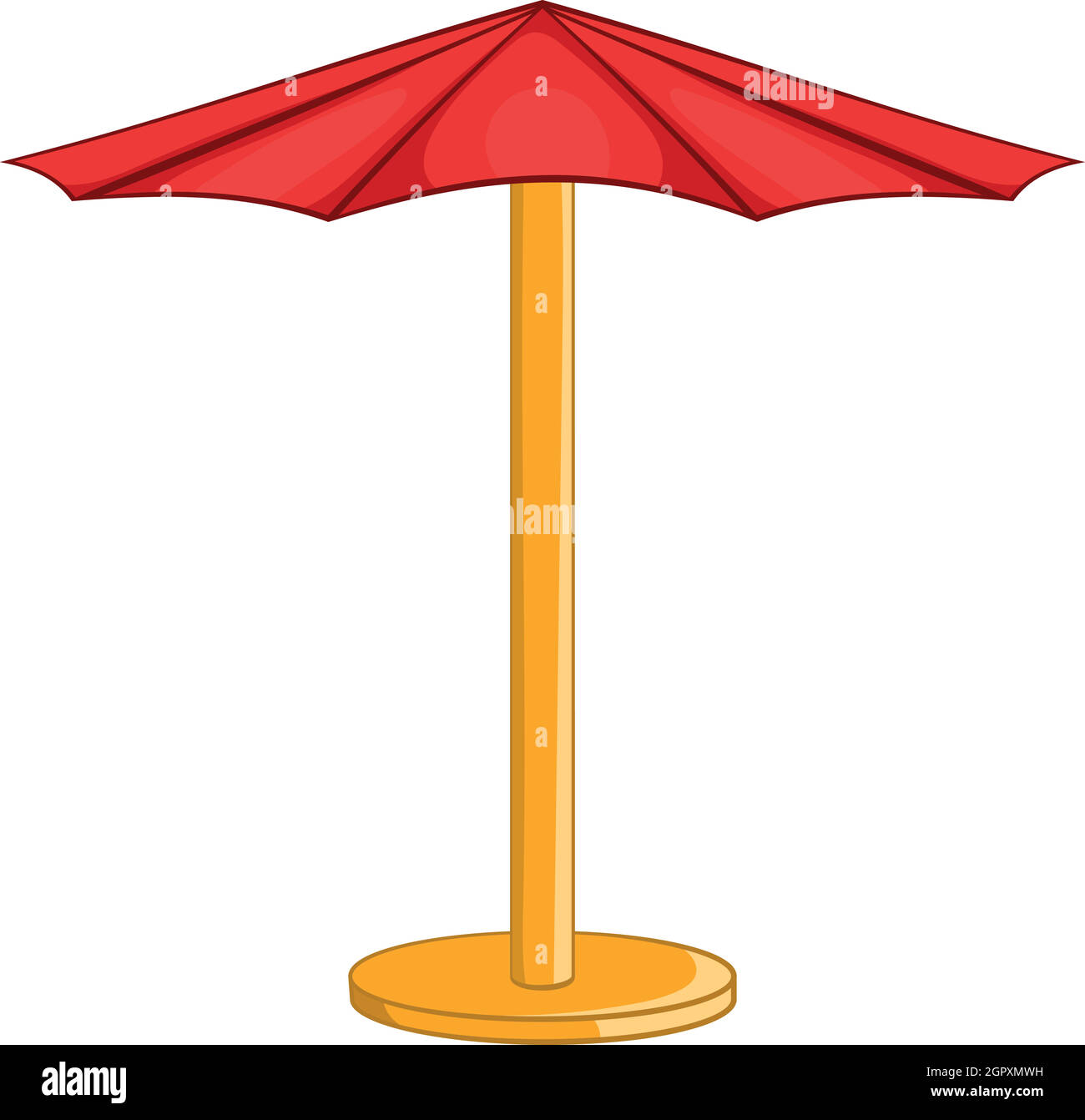 Beach umbrella icon, cartoon style Stock Vector Image & Art - Alamy