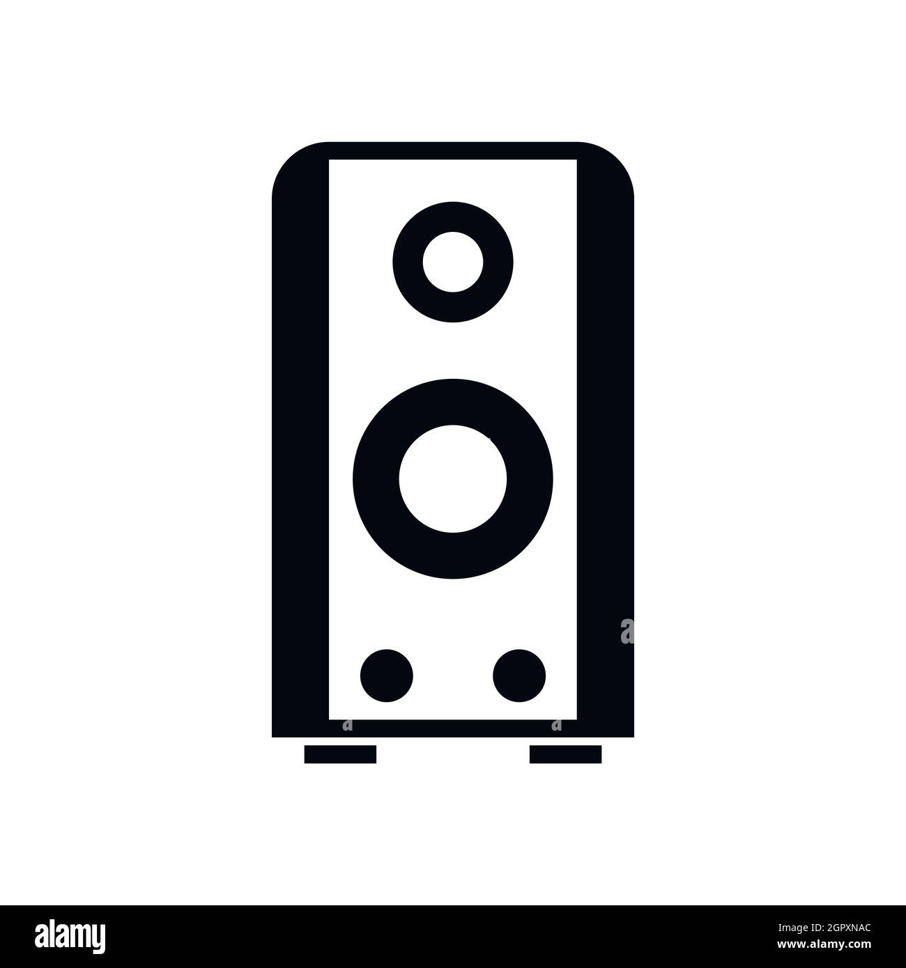 Black sound speaker icon, simple style Stock Vector Image & Art - Alamy