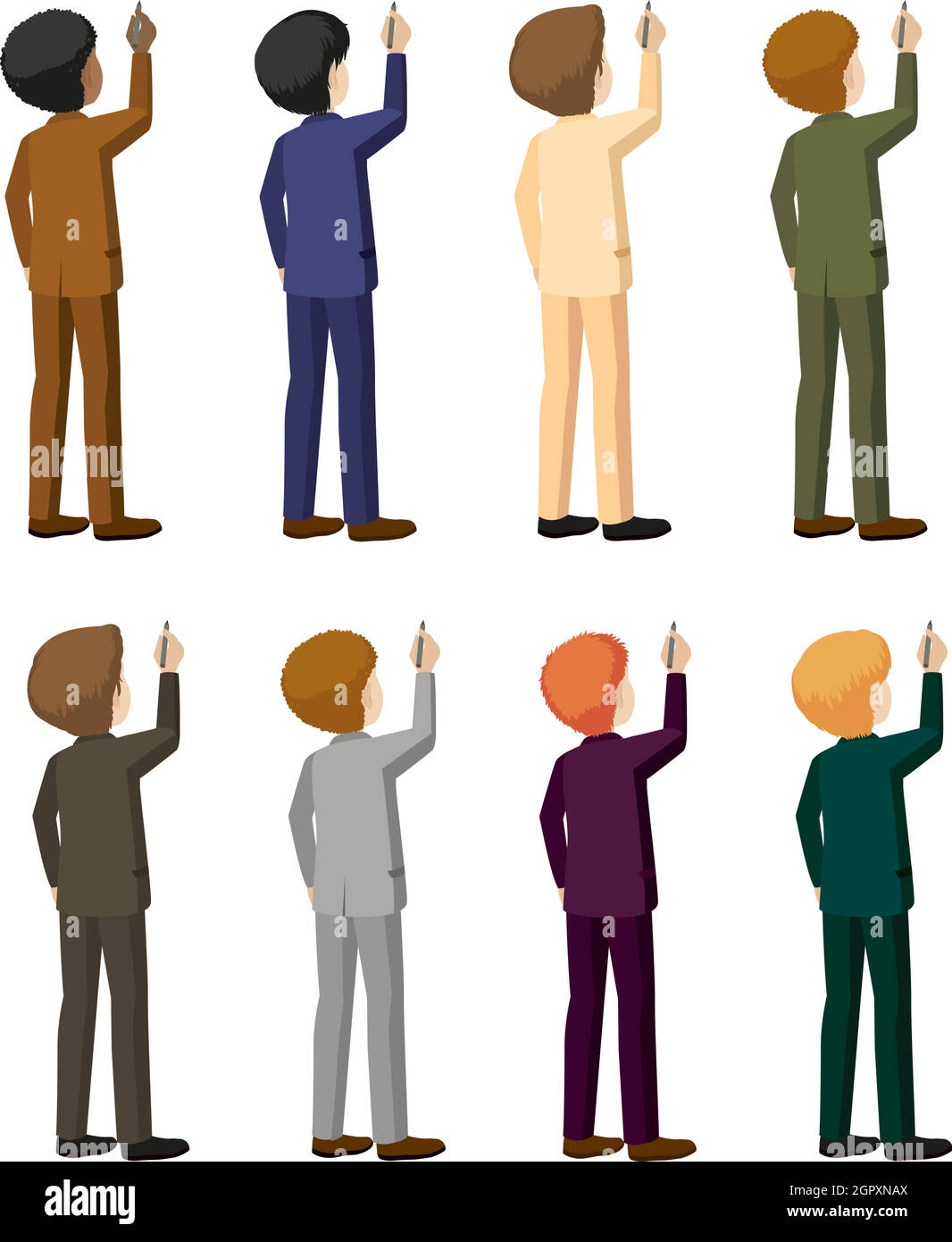 Faceless people writing Stock Vector Image & Art - Alamy