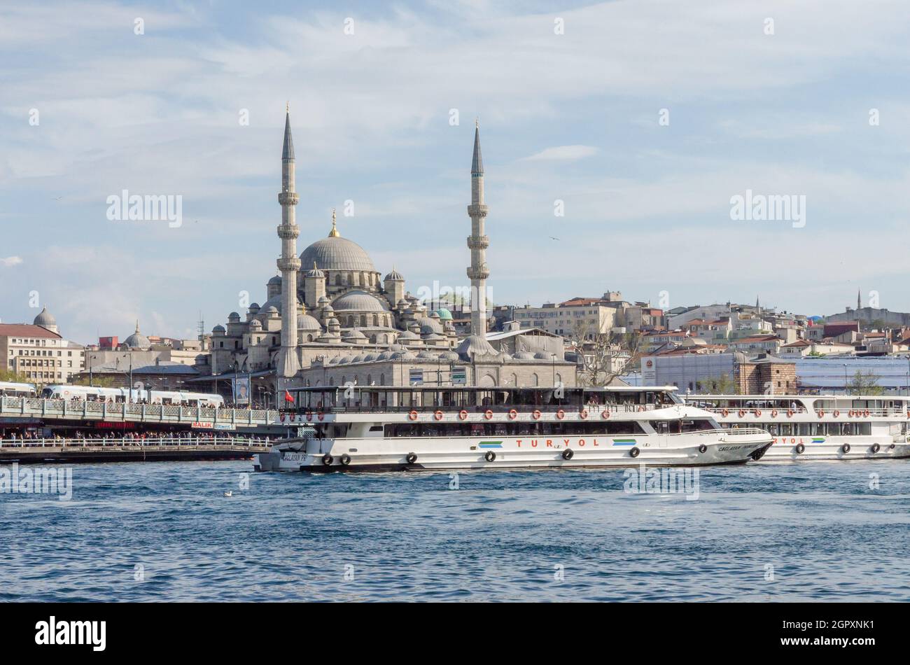 View of Yeni Cami (New Mosque) originally named the Valide Sultan ...
