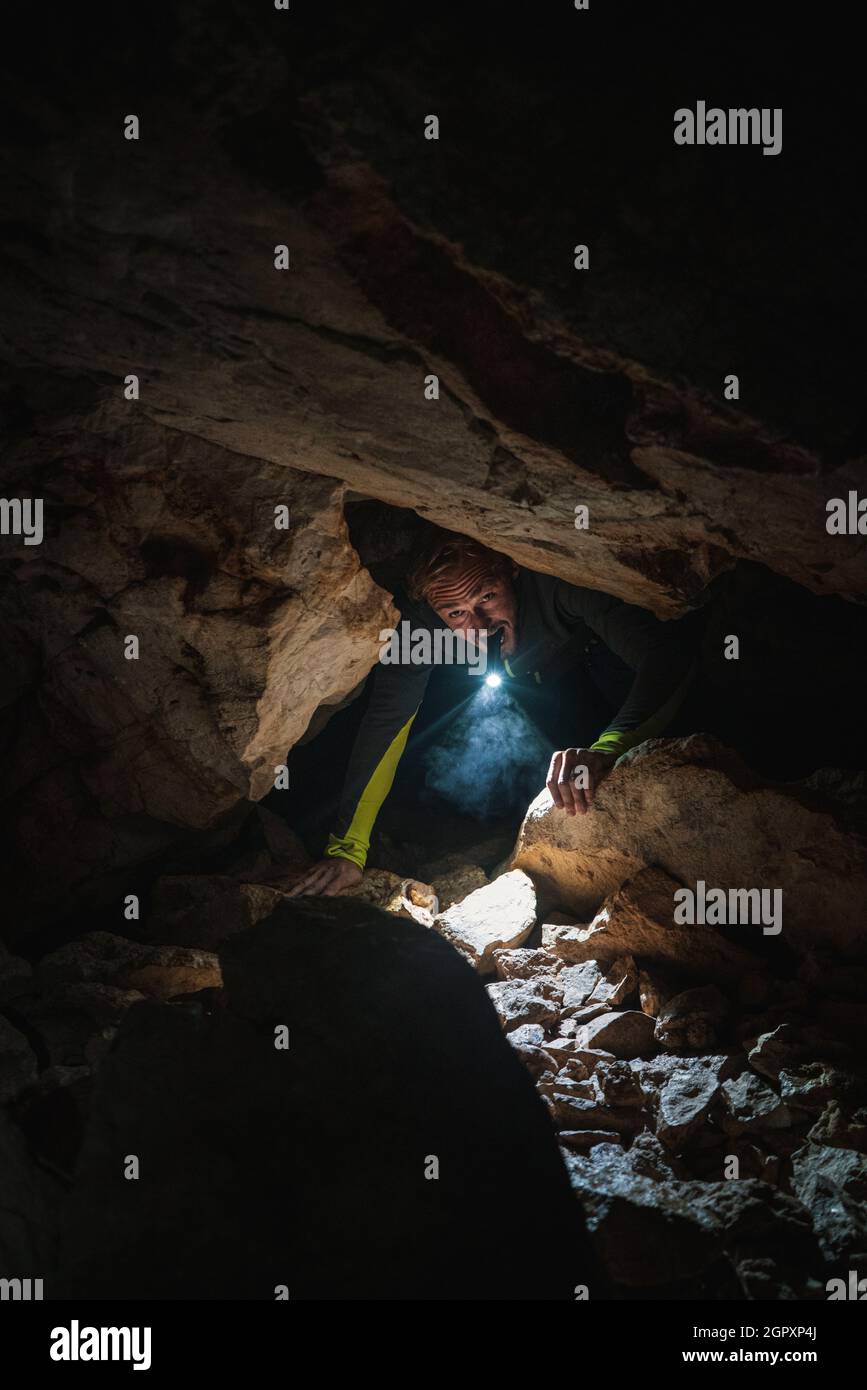 Crawling in cave hi-res stock photography and images - Alamy