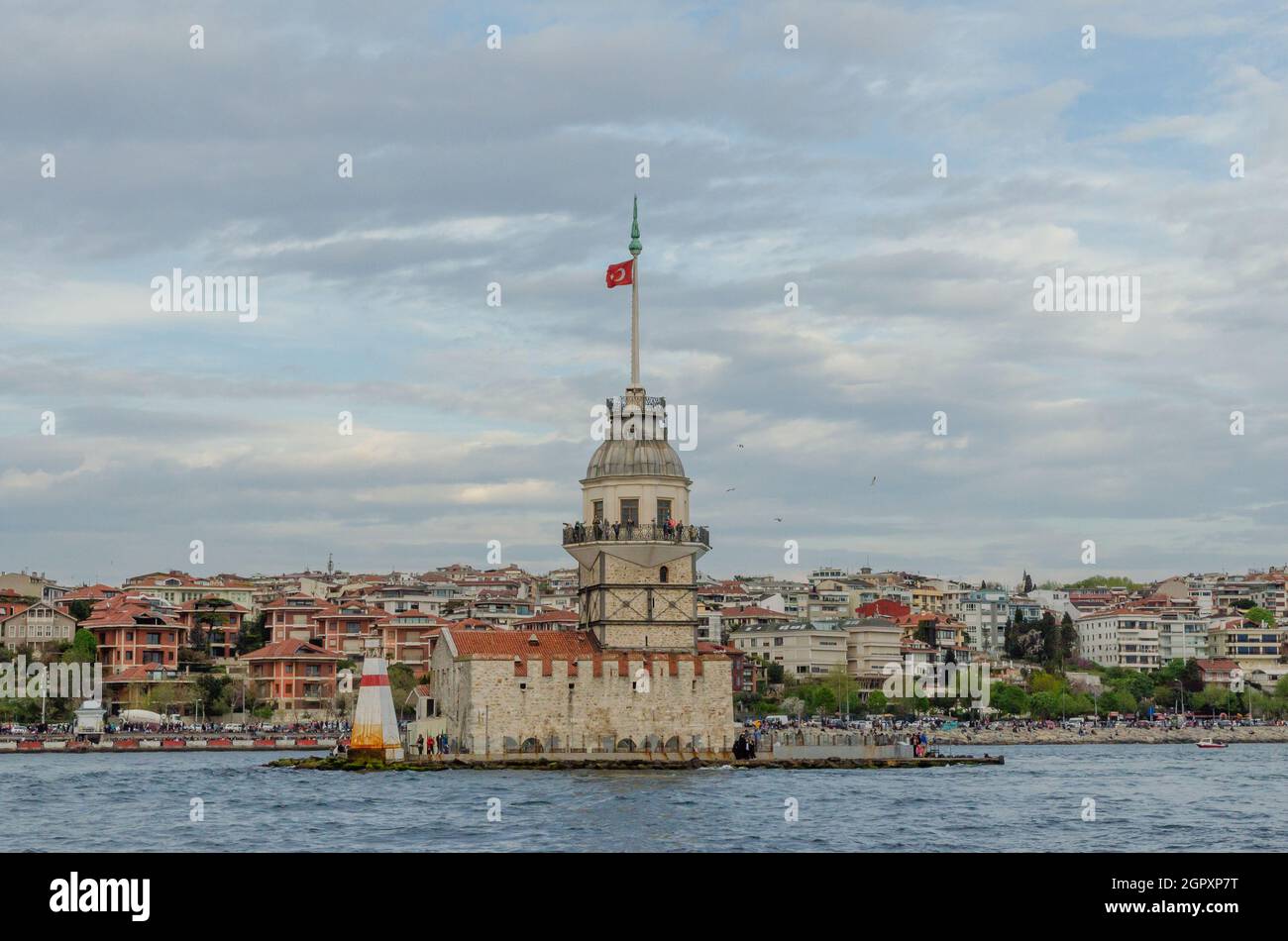 The Maiden's Tower on the Bosphorus (Turkish: Kiz kulesi - Maiden's ...