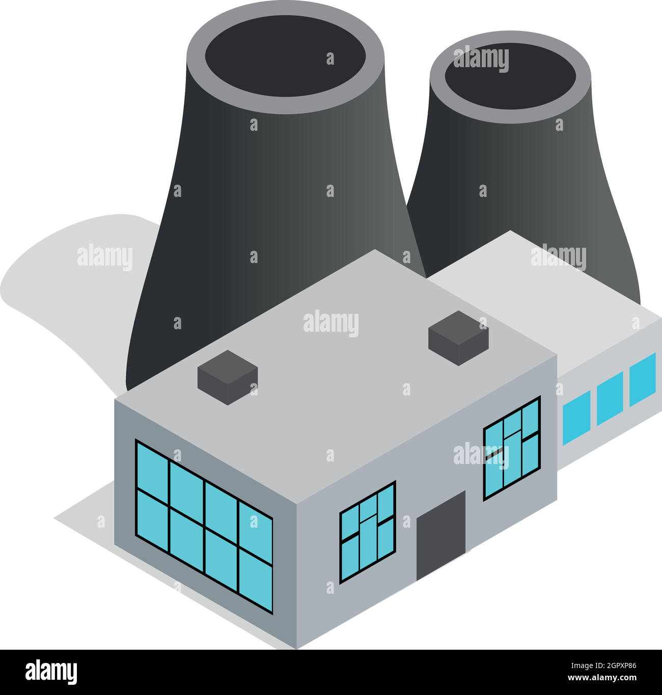 Thermal power plant vector icon hi-res stock photography and images - Alamy