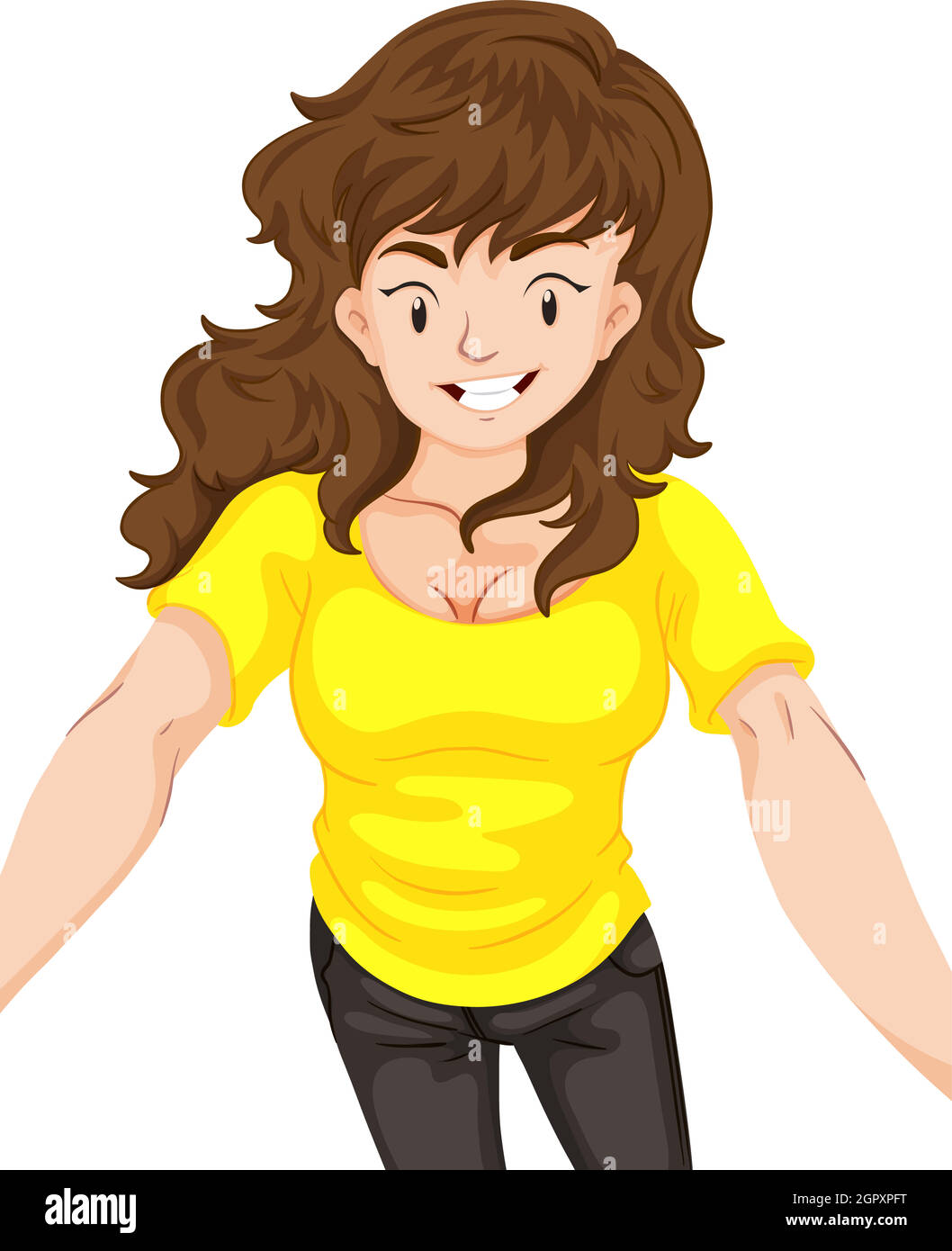 Woman face smiling in Stock Vector Images - Alamy