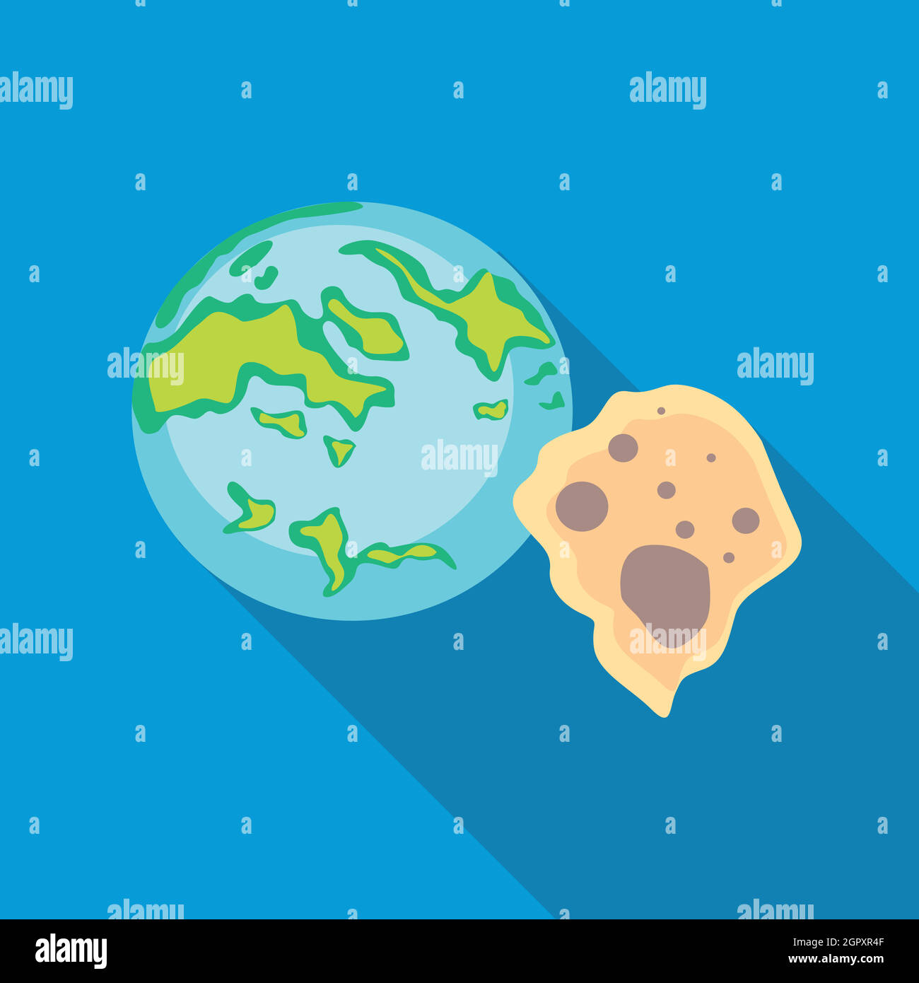 Earth asteroid Stock Vector Images - Alamy