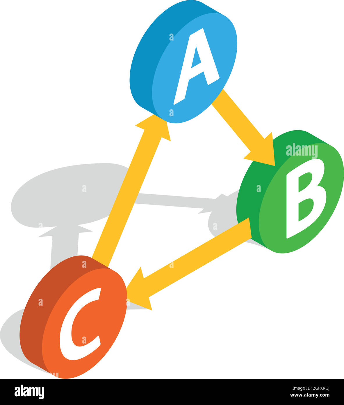 ABC button icon, isometric 3d style Stock Vector Image & Art - Alamy