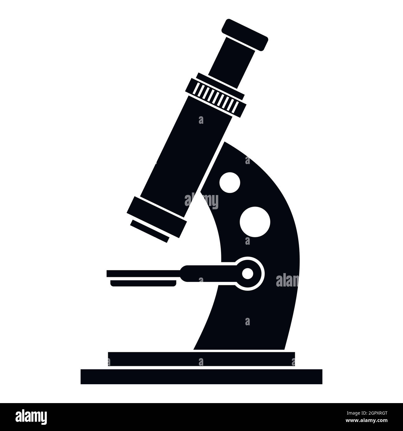 Microscope icon, simple style Stock Vector Image & Art - Alamy