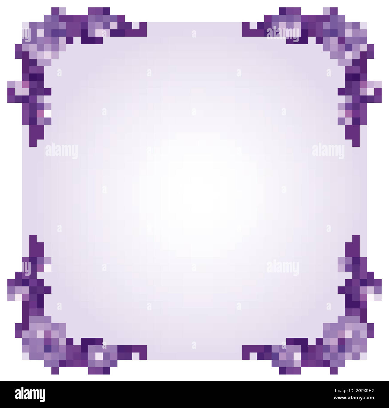Blank banner purple frame Cut Out Stock Images & Pictures - Alamy