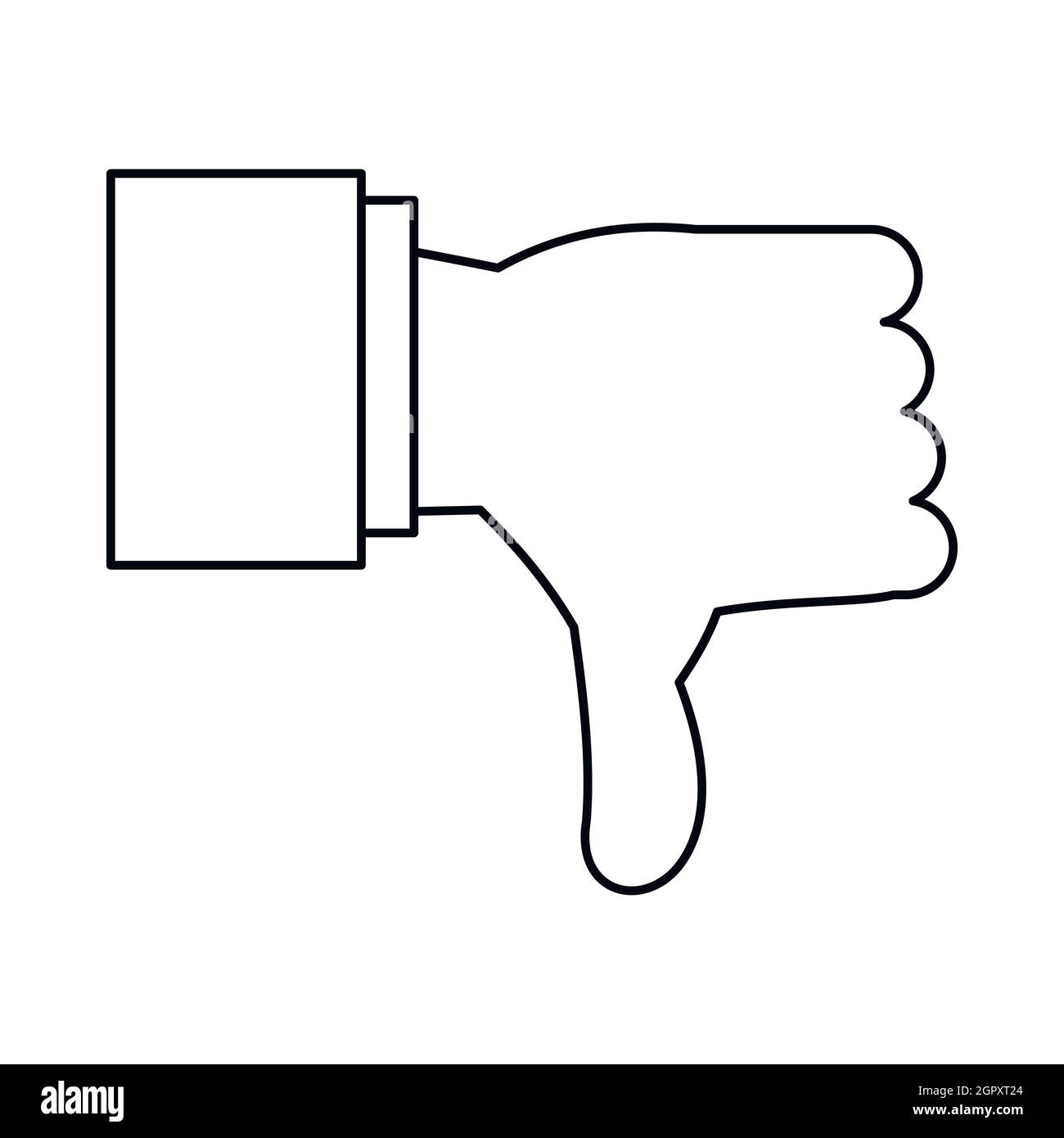 Thumb down gesture icon, outline style Stock Vector Image & Art - Alamy Thumb down gesture icon, outline style Stock Vector Image & Art - Alamy