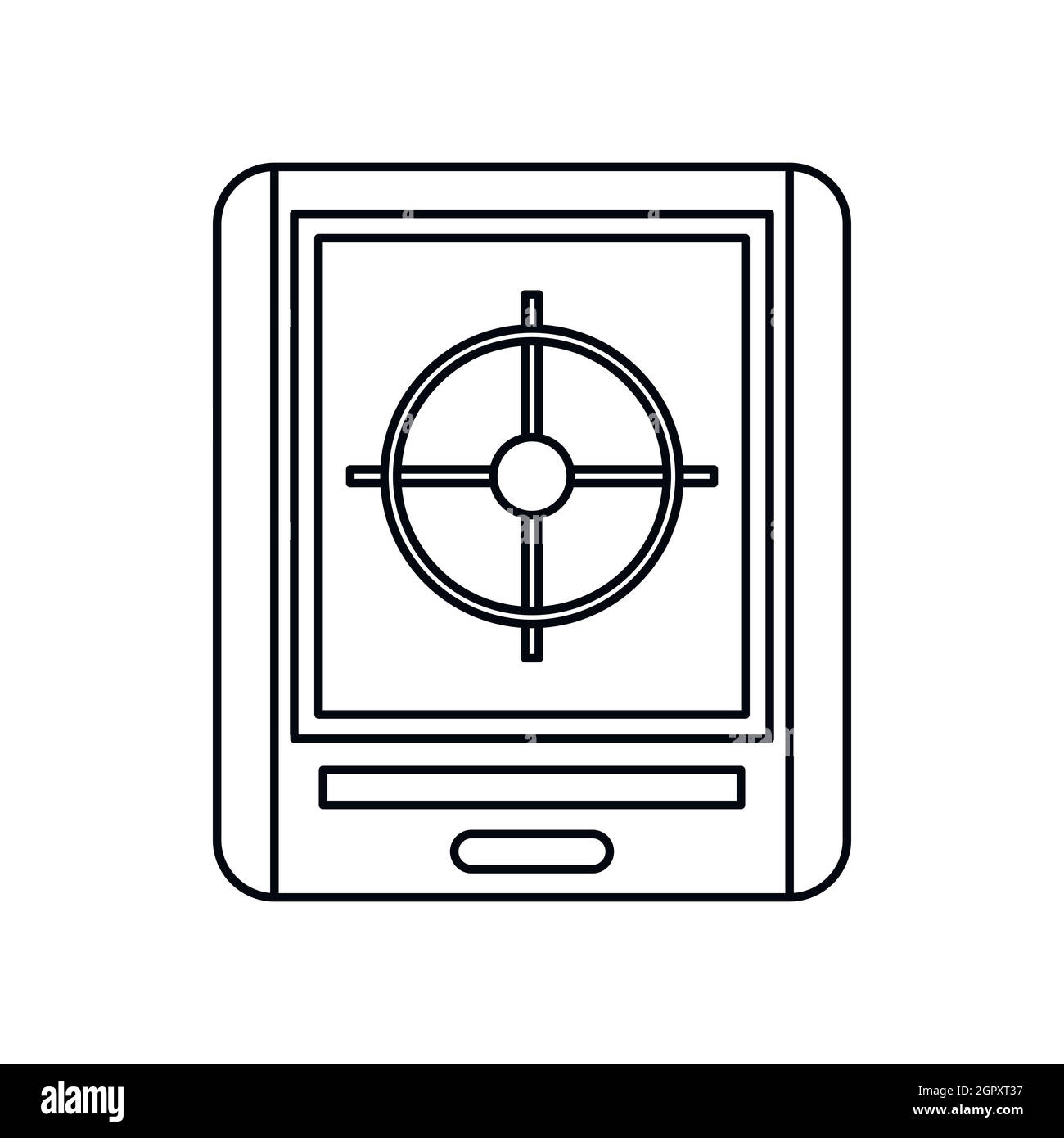 Radar icon, outline style Stock Vector Image & Art - Alamy