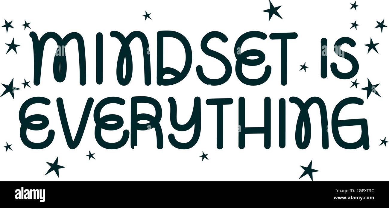 Affirmation lettering design Stock Vector Images - Alamy