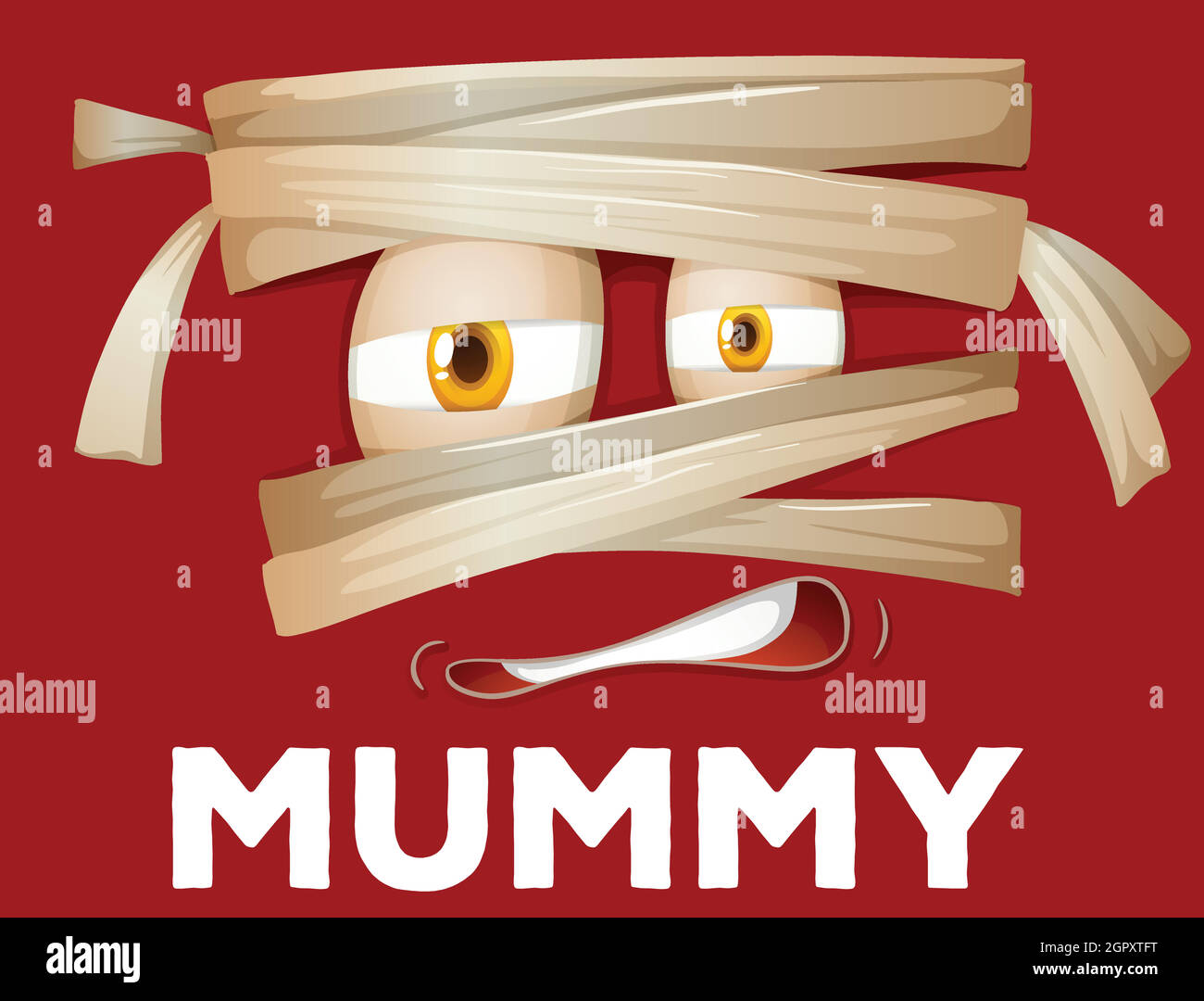 Mummy wrapped with cloth Stock Vector Image & Art - Alamy