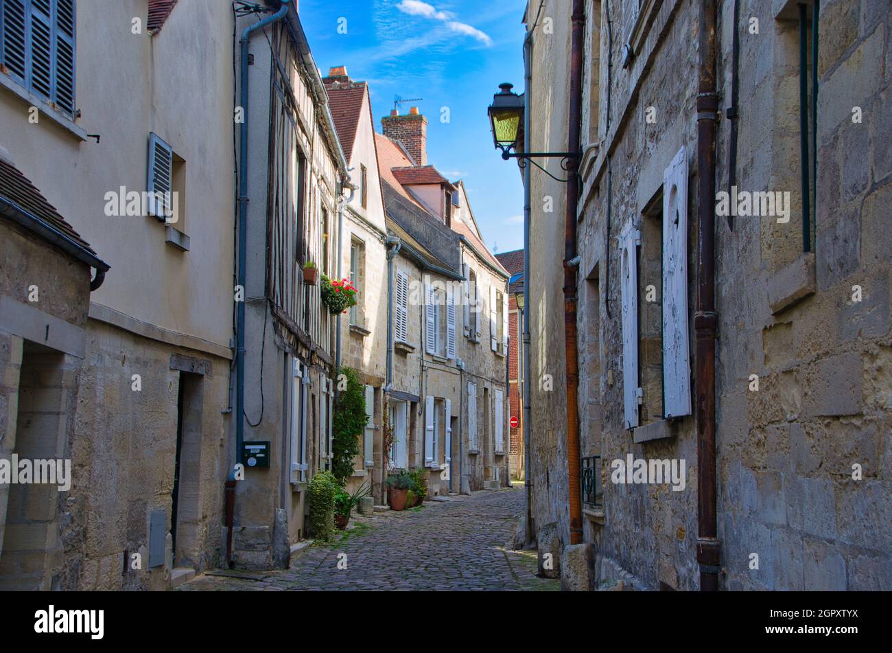 Beautiful city of Senlis in the oise area in France Stock Photo - Alamy
