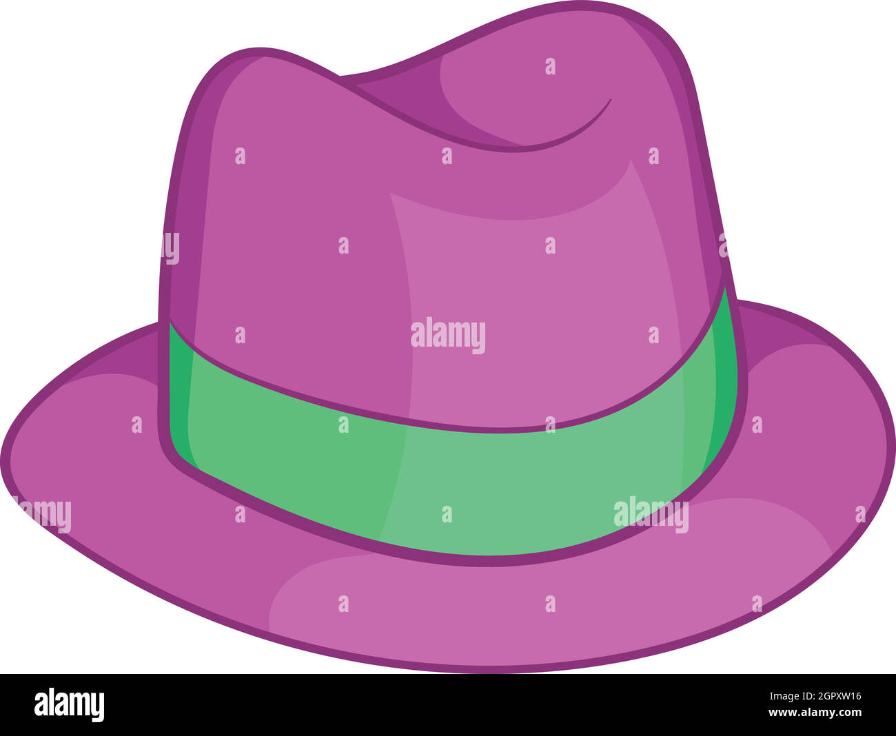 Gentlemans hat icon, cartoon style Stock Vector Image & Art - Alamy