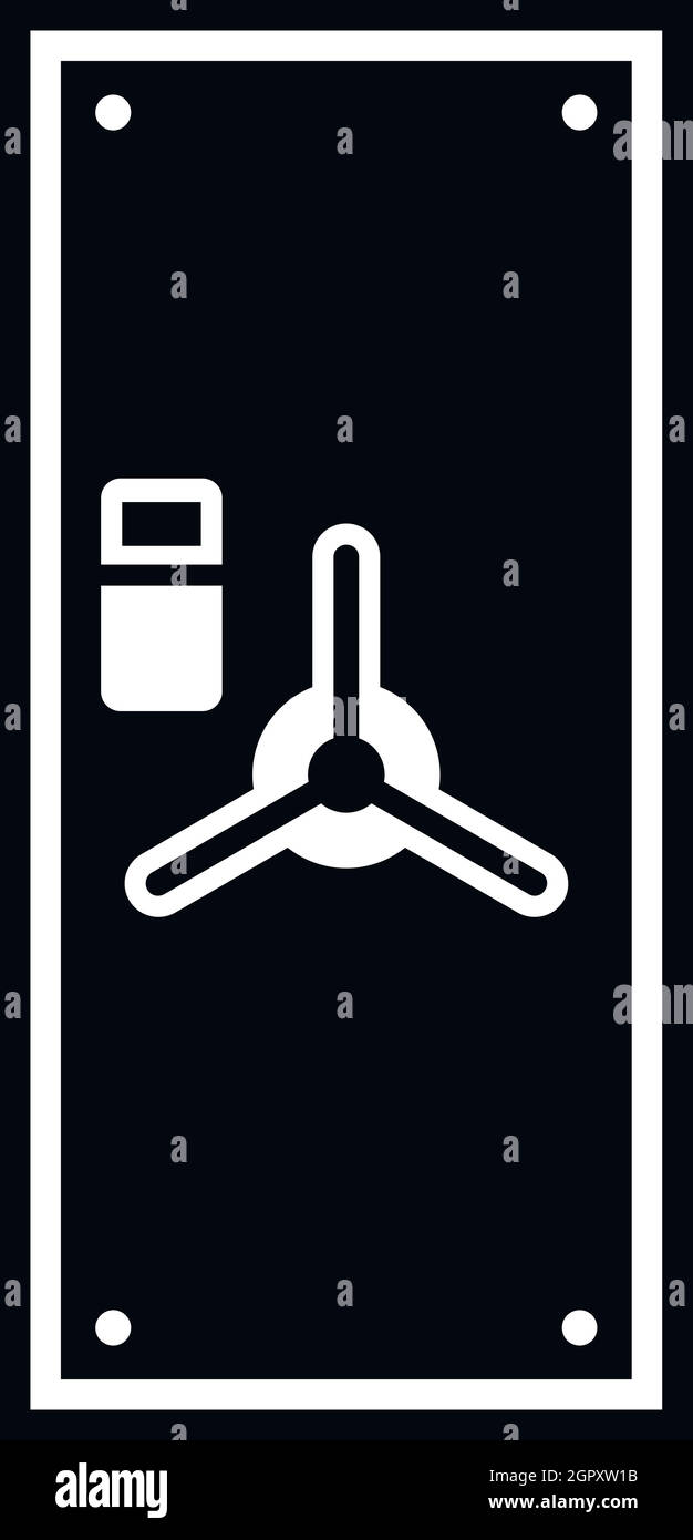 Safe door icon, simple style Stock Vector Image & Art - Alamy