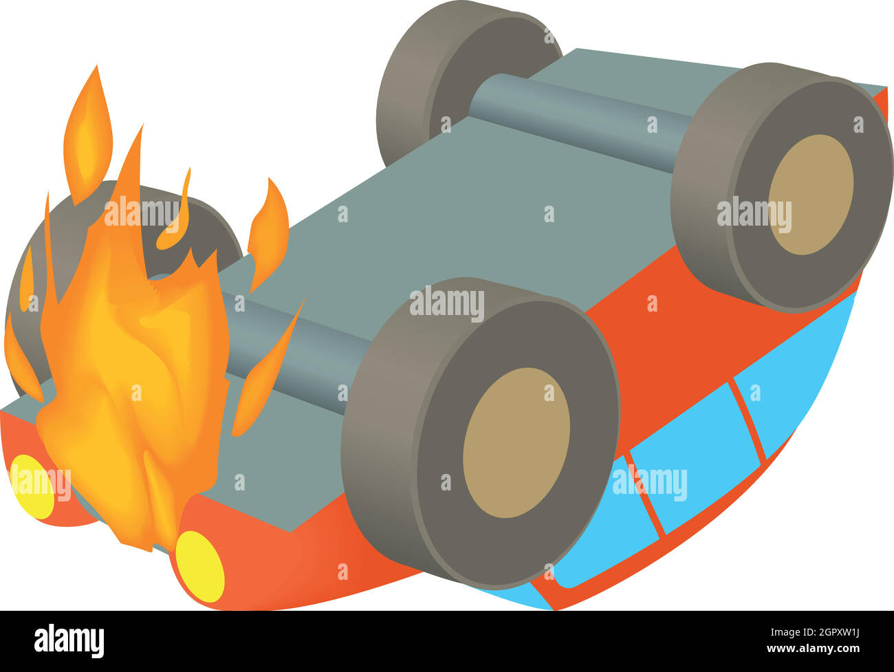Orange fire design on Stock Vector Images - Alamy