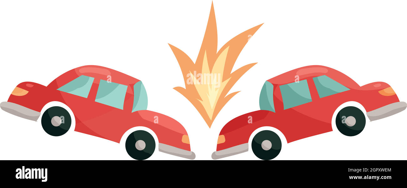 Car accident icon, cartoon style Stock Vector Image & Art - Alamy