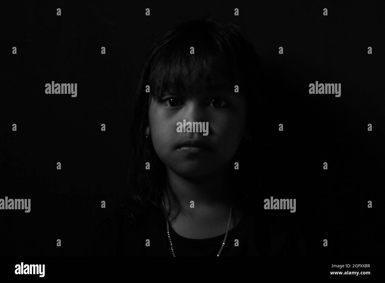Black girl portrait 11 years Black and White Stock Photos & Images - Alamy