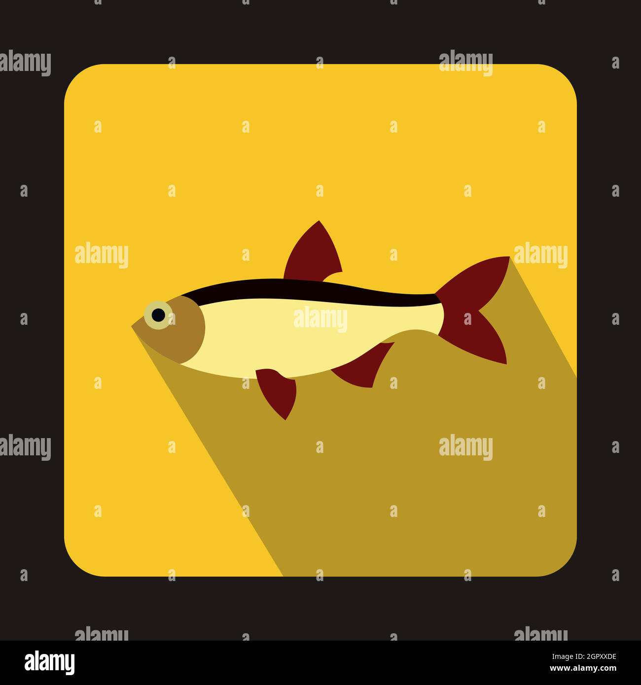 Rudd fish icon in flat style Stock Vector Image & Art - Alamy