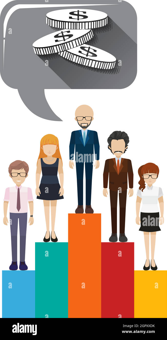 A graph showing the highest earner Stock Vector Image & Art - Alamy