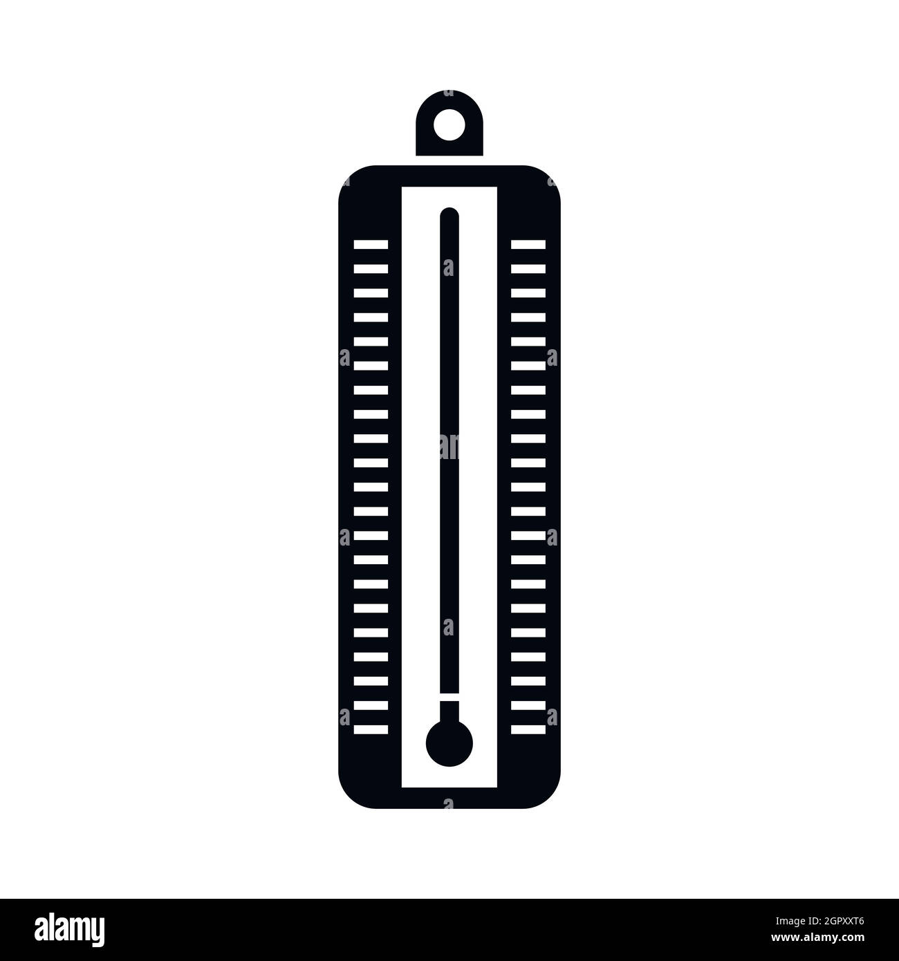Mercury thermometer icon simple Cut Out Stock Images & Pictures - Alamy
