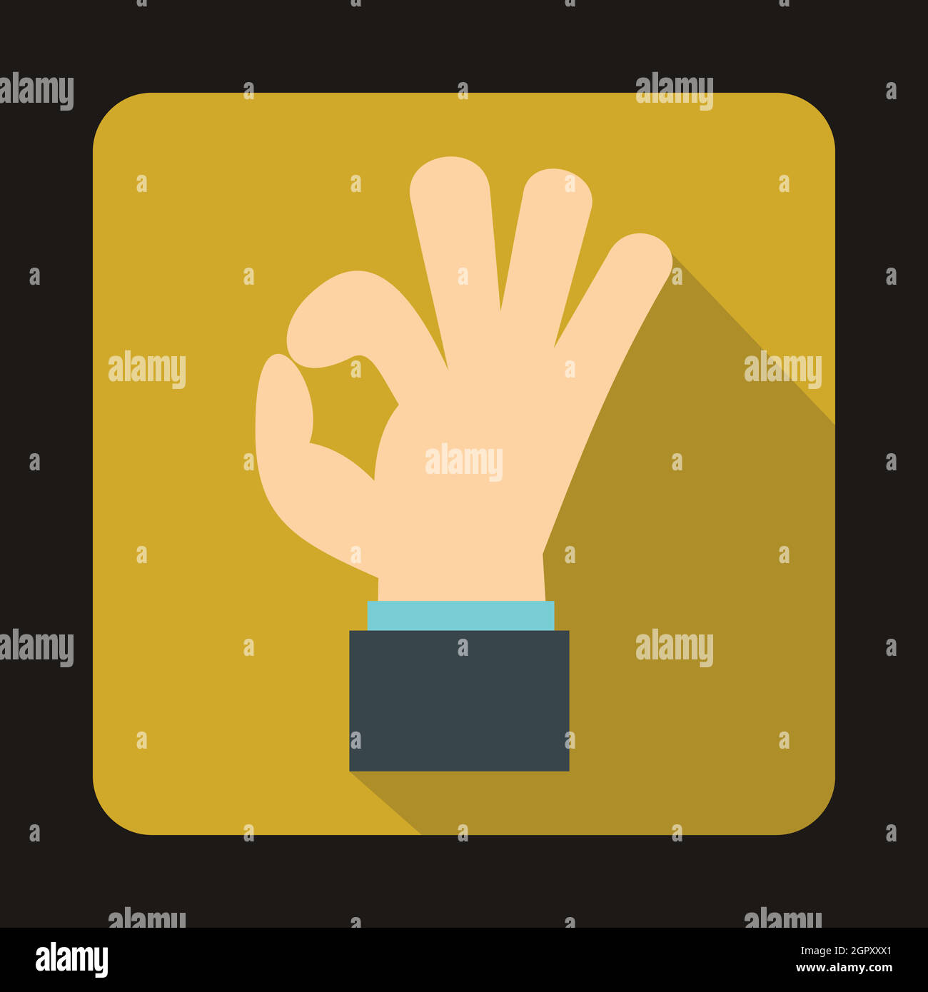 Gesture ok sign icon Stock Vector Images - Alamy