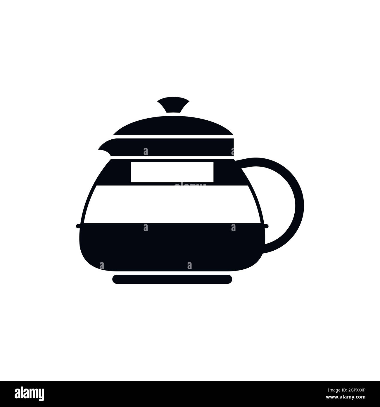 Kitchen teapot icon simple Cut Out Stock Images & Pictures - Alamy