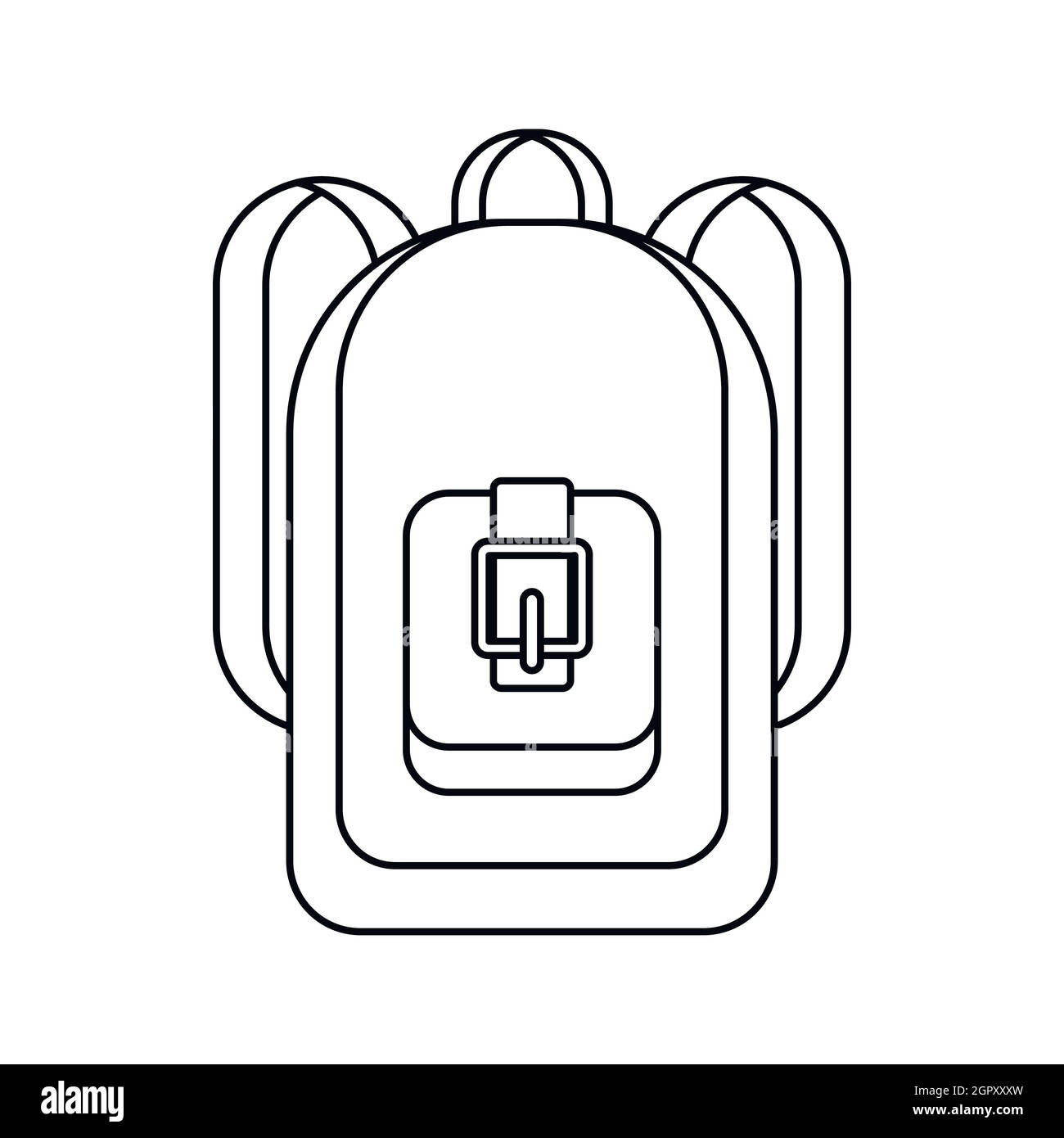 Backpack icon, outline style Stock Vector Image & Art - Alamy