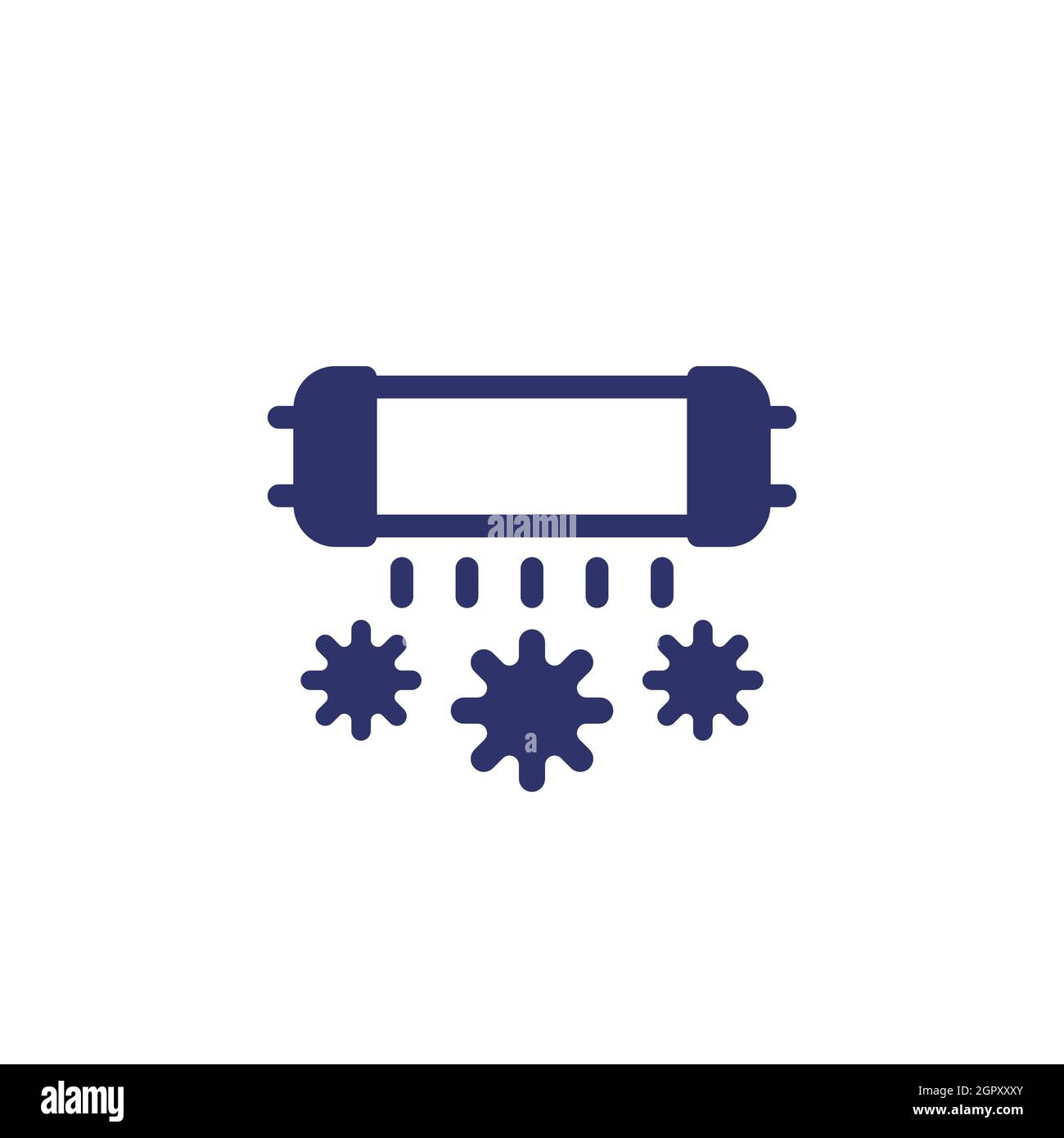 UV-C lamp for disinfection icon on white Stock Vector Image & Art - Alamy