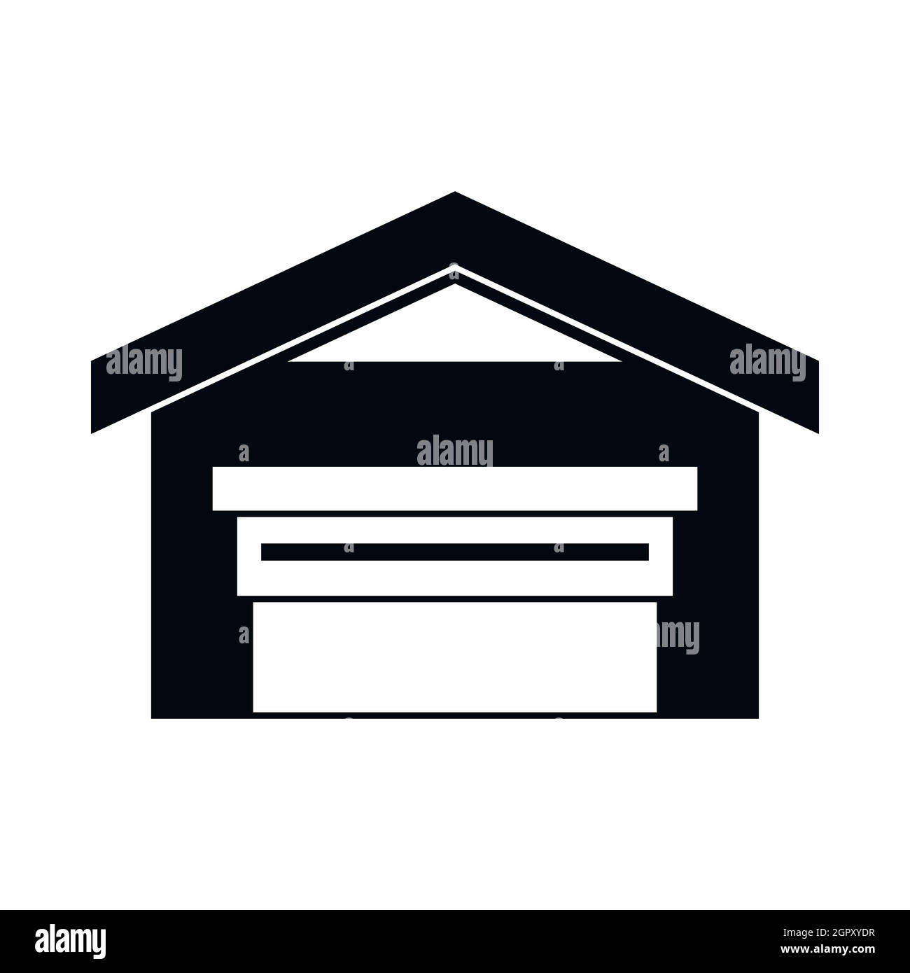 Garage with roof icon, simple style Stock Vector Image & Art - Alamy