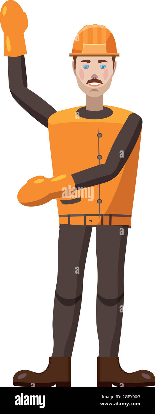 Cartoon builder man hi-res stock photography and images - Alamy