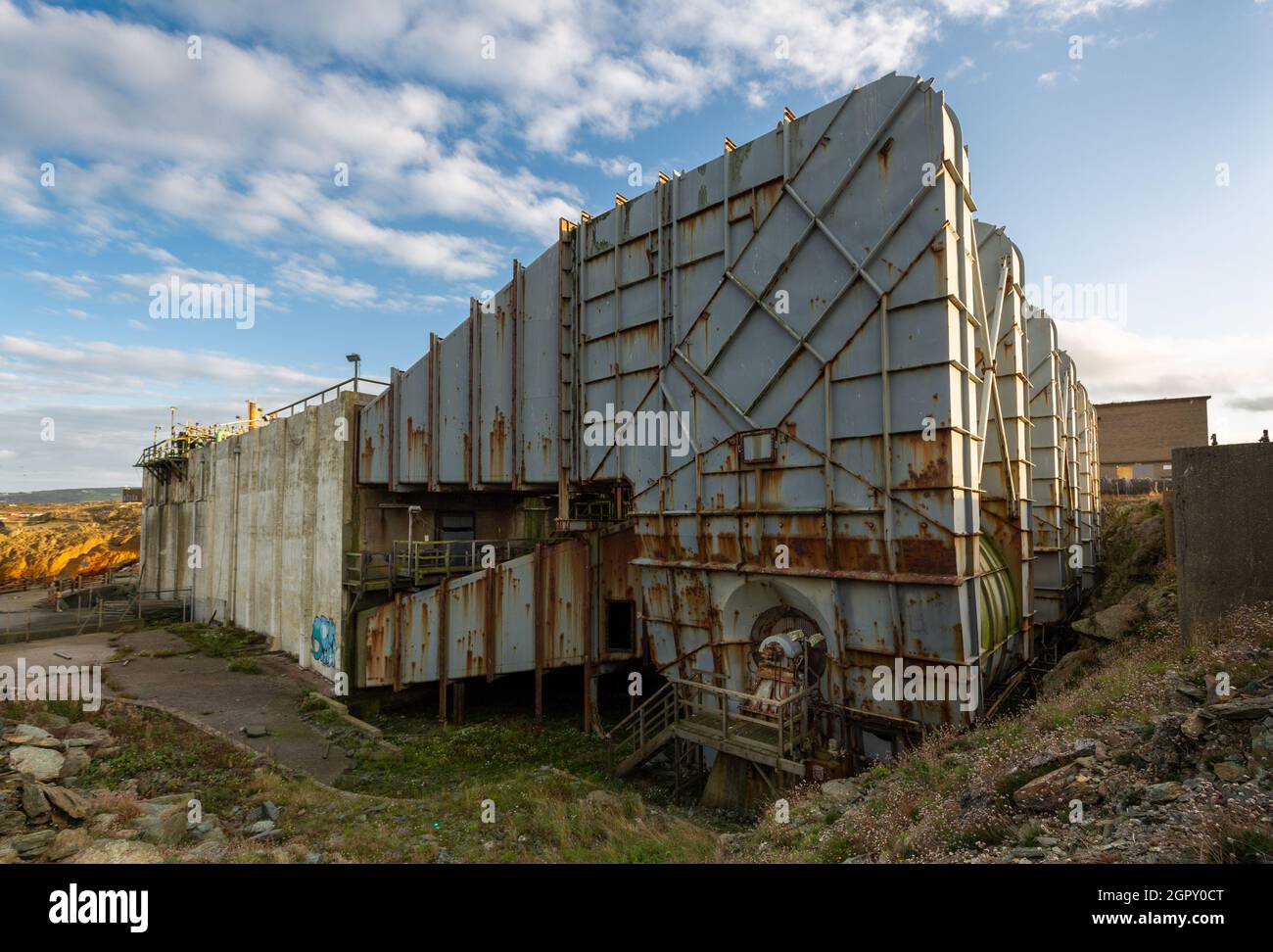 Blowing Out Tower 1, Octel Bromine Works Stock Photo - Alamy