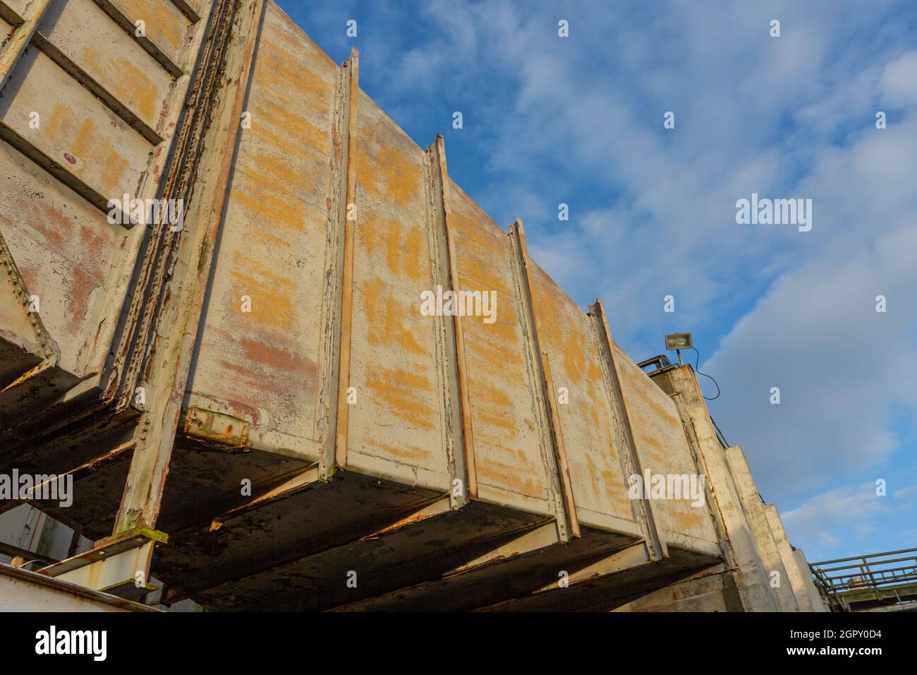 Blowing Out Tower 1, Octel Bromine Works Stock Photo - Alamy