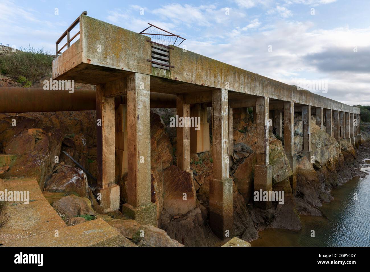 Outfall, Octel Bromine Works Stock Photo - Alamy