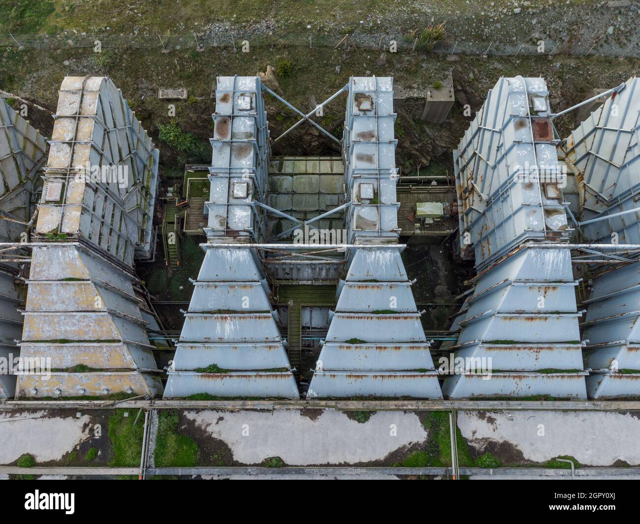 Blowing Out Tower 1, Octel Bromine Works Stock Photo - Alamy
