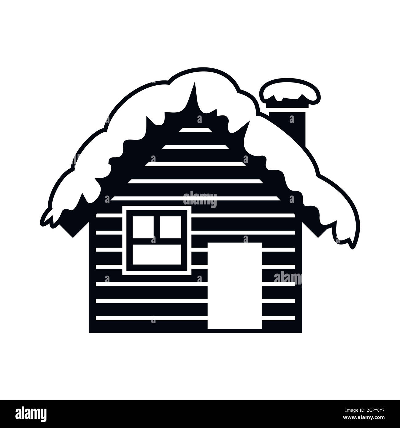 Village covered snow Stock Vector Images - Alamy