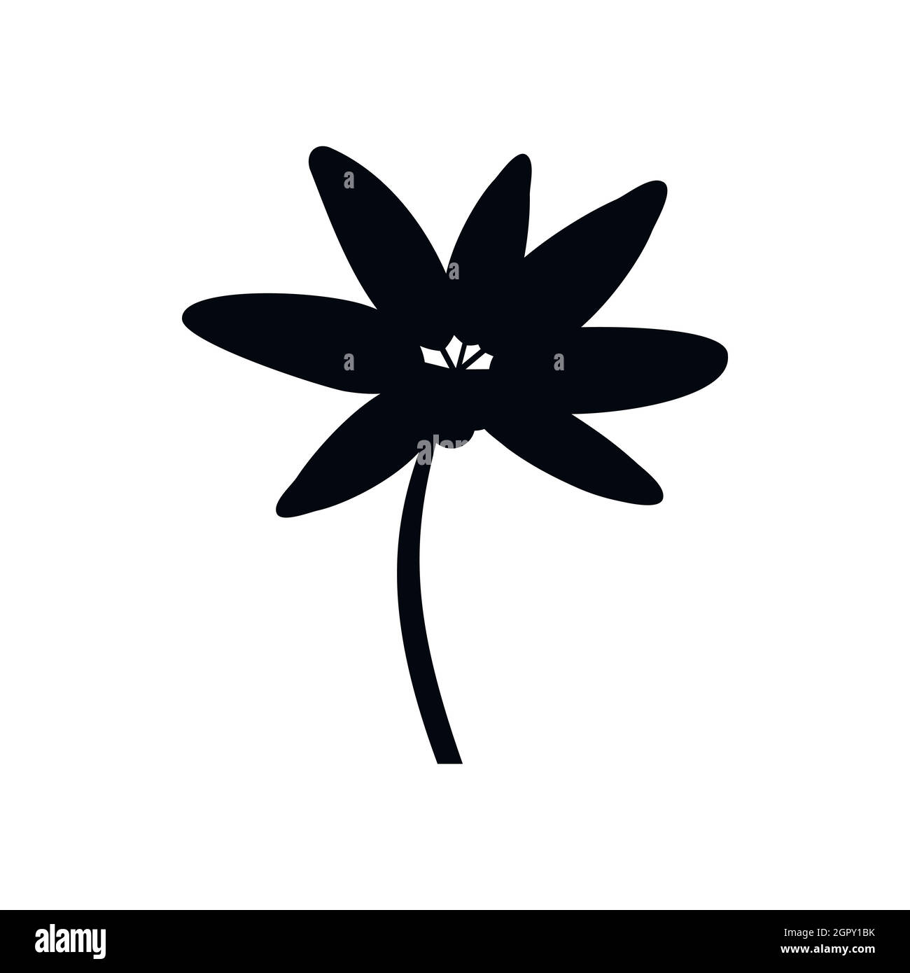 Simple style palm tree Cut Out Stock Images & Pictures - Alamy