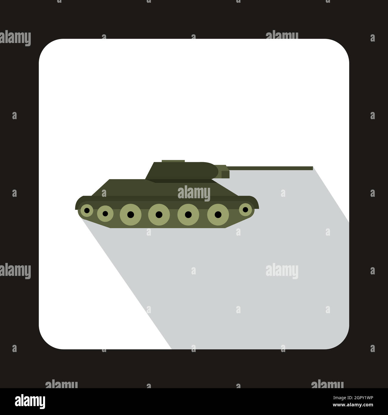 Tank icon, flat style Stock Vector Image & Art - Alamy