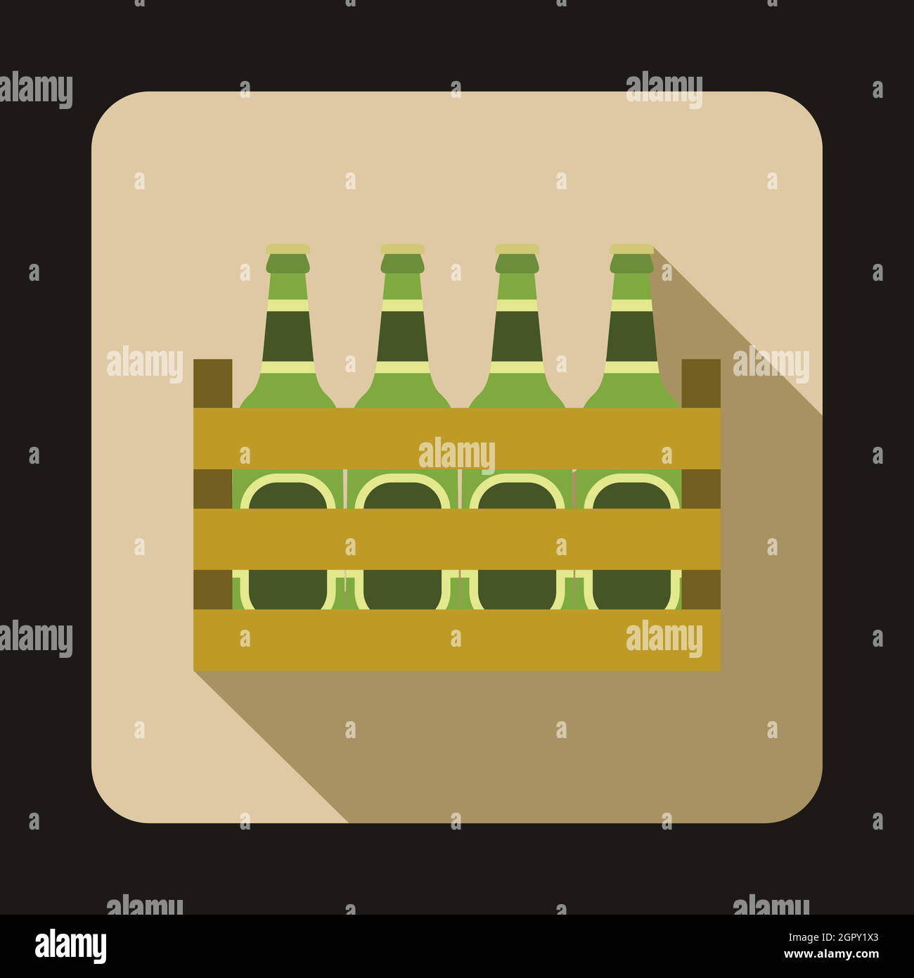 Bottle beer box Stock Vector Images - Alamy