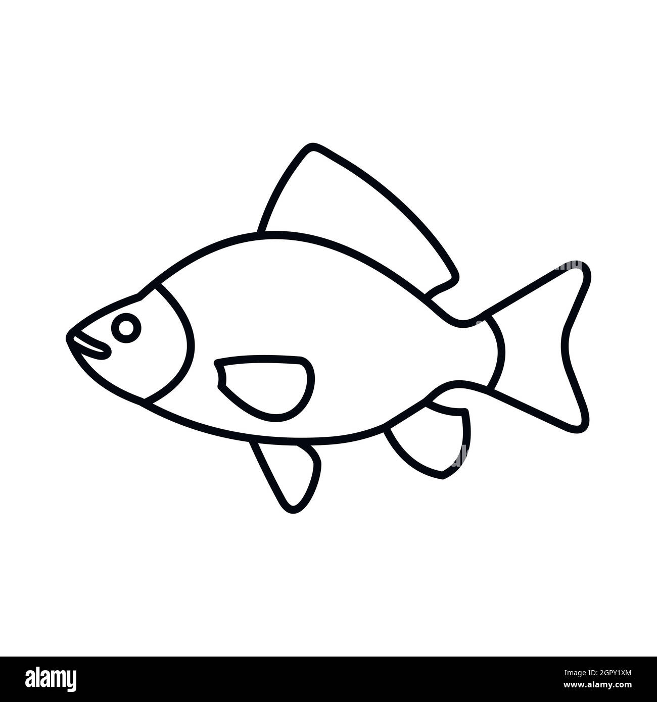 Illustration fish sea hi-res stock photography and images - Alamy